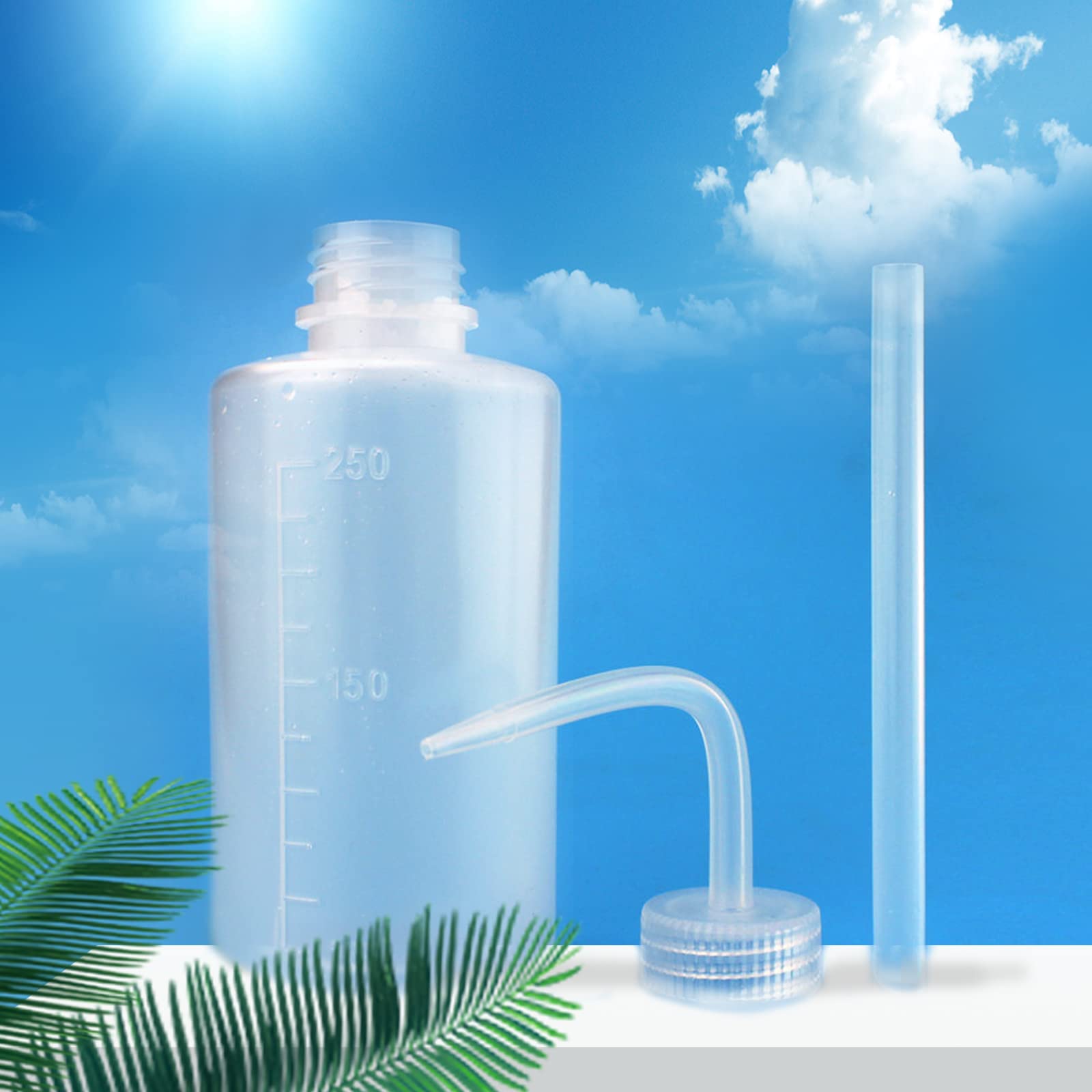 Yugui Tattoo Wash Bottle 2Pcs Wash Bottle Watering Tools Economy Plastic Squeeze Bottle 500ml&250mL for Medical Label