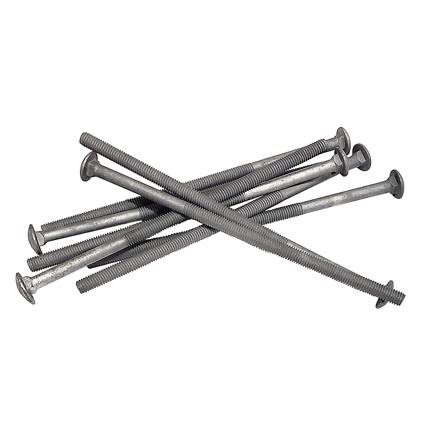 3/8" - 16 x 9" Carriage Bolt | Round Head | Hot Dip Galvanized | 10pcs