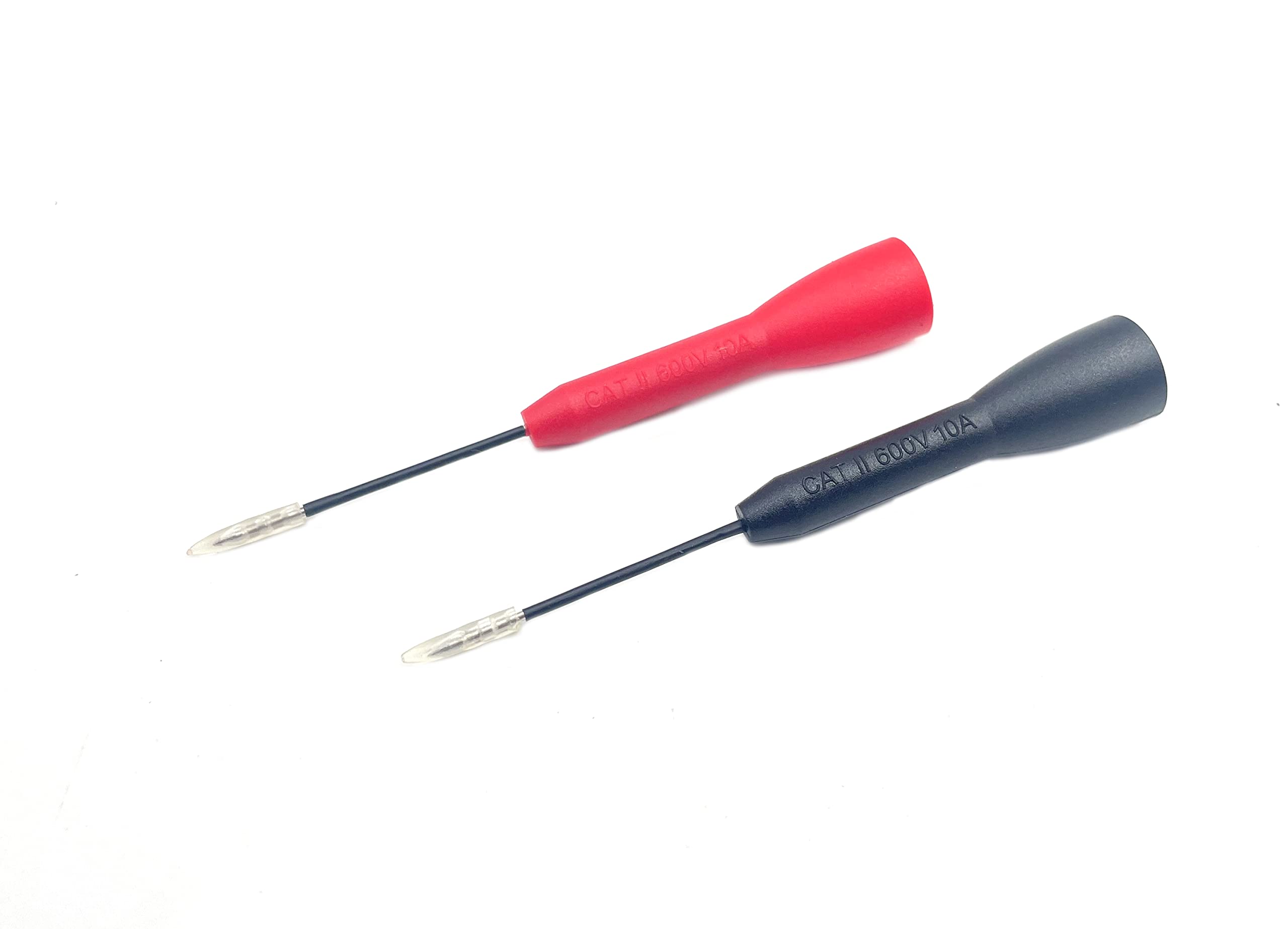 6Pcs 2mm to 1mm Test Probes Pins, Insulation Piercing Needle Pin Non Destructive Multimeter Test Probe 600V 10A for tl71 tl75 Multimeter