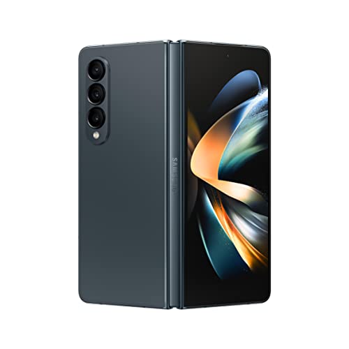 SAMSUNG Galaxy Z Fold 4 Cell Phone, Factory Unlocked Android Smartphone, 512GB, Flex Mode, Hands Free Video, Multi Window View, Foldable Display, S Pen Compatible, US Version, 2022, Gray Green