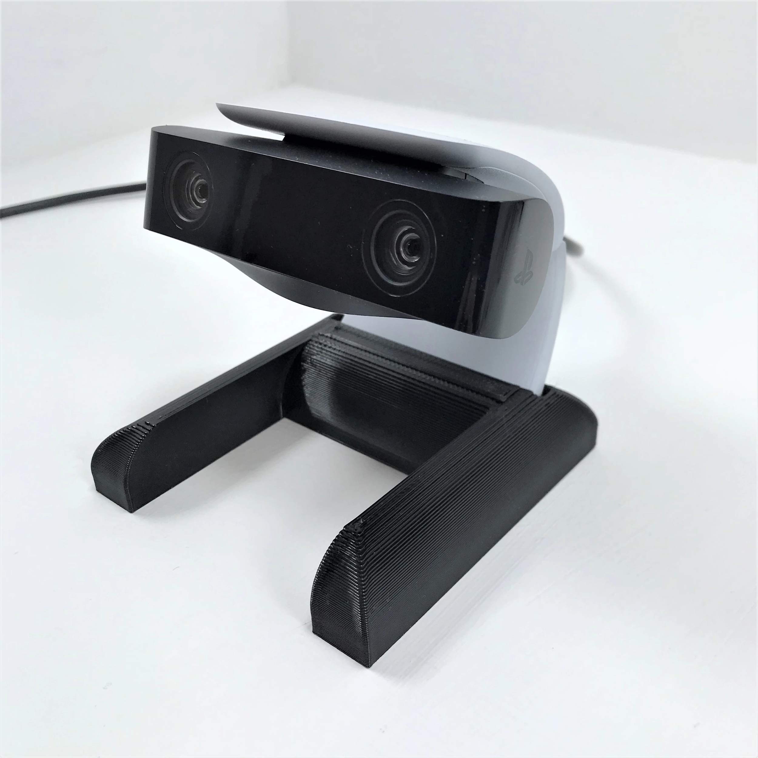 3D Cabin Product Compatible with The PS5 HD Camera Desk Stand Holder Mount Bracket for PlayStation 5 Black