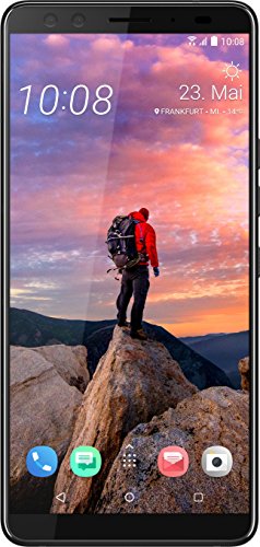 HTC U12+ Plus Dual-SIM 64GB (GSM Only, No CDMA) Android Factory Unlocked 4G/LTE Smartphone - International Version (Ceramic Black)