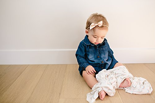 Copper Pearl Large Premium Knit Baby Swaddle Receiving Blanket Rainbows Daydream