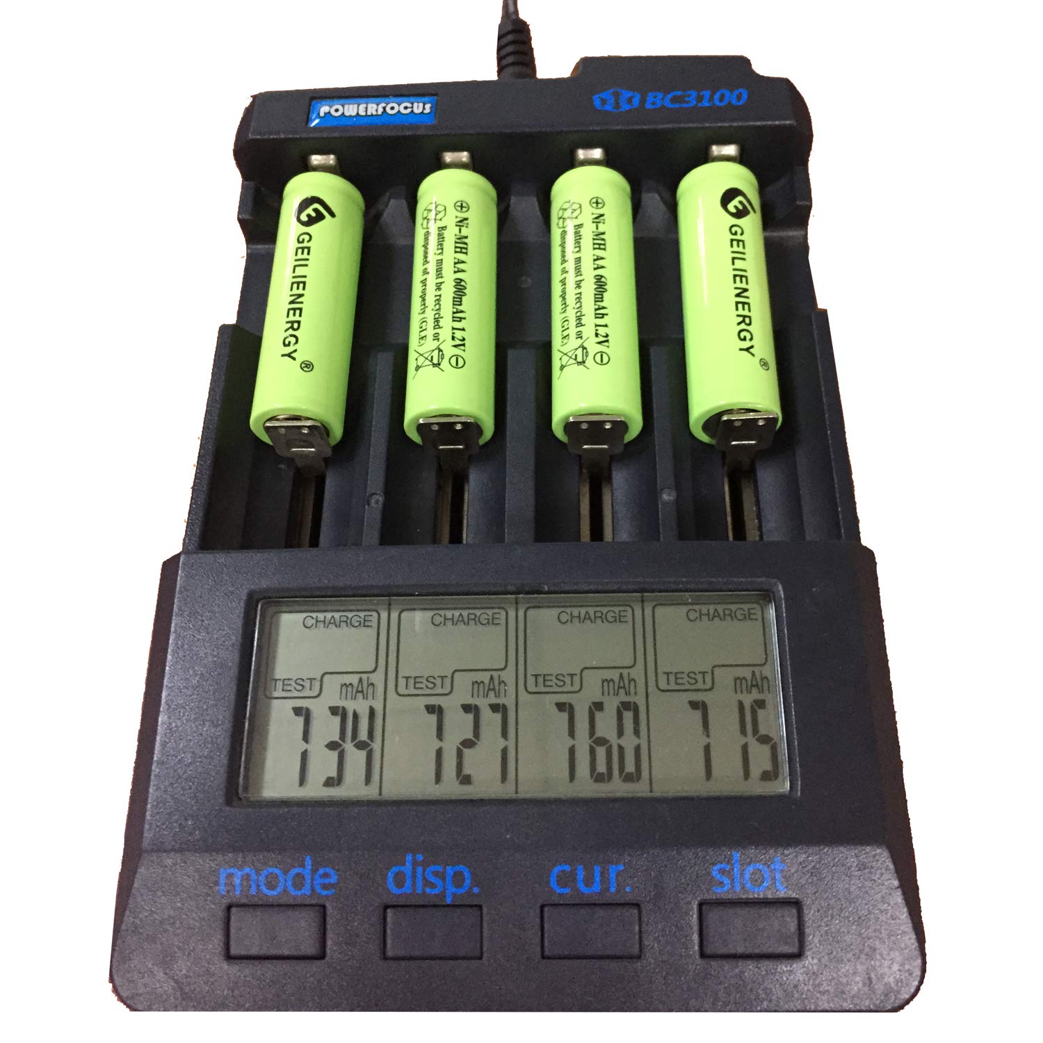 QBLPOWER AA Ni-MH 600mAh 1.2V Rechargable Solar Light Batteries for Outdoor Solar Lamps Garden Lights Remotes Mice(8Pcs)