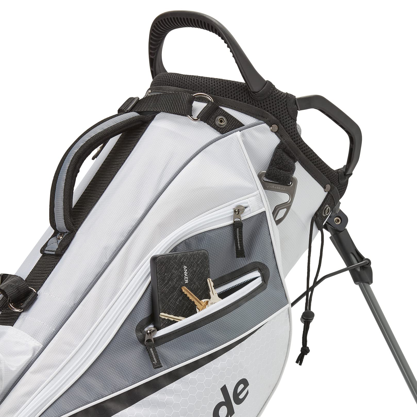 TaylorMade 2022 Select ST Stand Bag White/Slate/Black