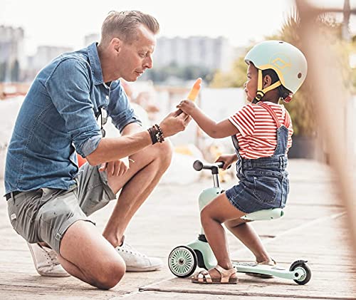 Scoot and Ride - Matte Finish Kid's Helmet with Adjustable Straps (Rose, XXS Small-Small) - Includes LED Safety Light and Soft Fleece Padding for Extra Protection