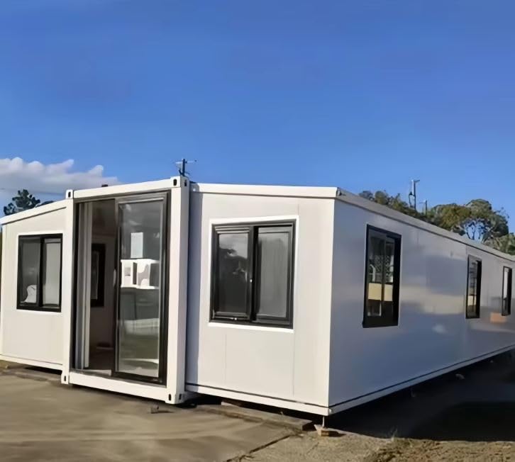 40 ft Mobile Home, Expandable Container House, 3 Bedrooms, One Living Room, One Kitchen, One Bathroom, 12KW Power Consumption Custom Design Container Mobile House Extendable Container House
