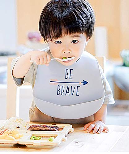 Hudson Baby Unisex Baby Silicone Bibs, Fox, One Size