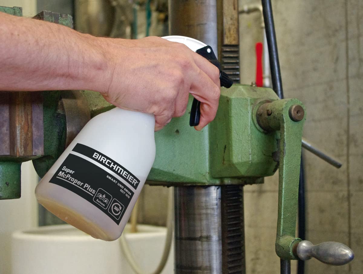 Consolidated Plastics Super Plus Professional Chemical & Solvent Resistant Empty Spray Bottle (16oz) Swiss Made Cleaning Bottle with Durable & Powerful Trigger Pump, 360° Spray in Any Direction