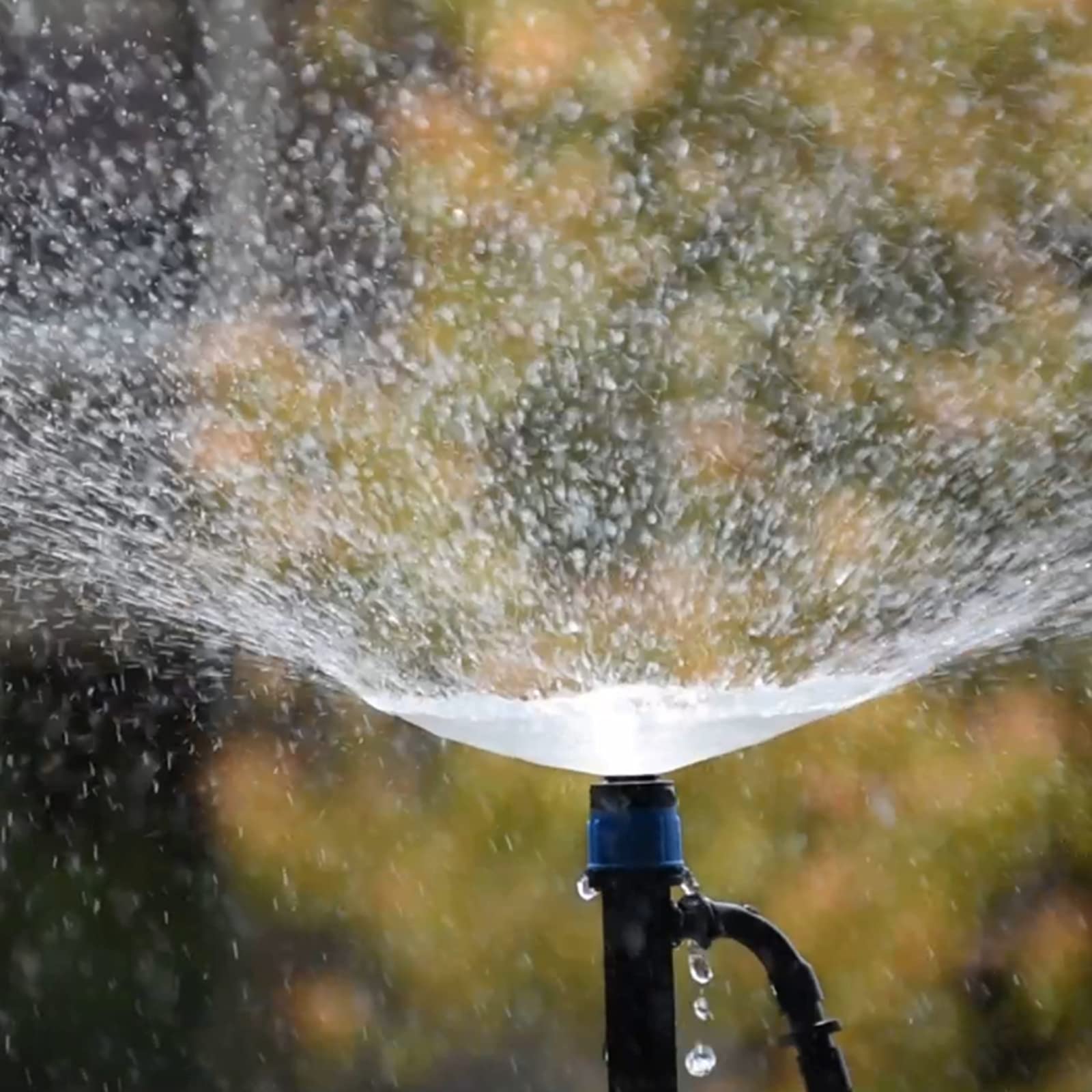 Lxcom Lighting 100 Pack Irrigation Drippers Drip Emitters Micro Spray Adjustable 360 Degree Full Circle Pattern Water Flow Irrigation Drippers Micro Bubbler Sprinkler Drip System Parts Drip Irrigation