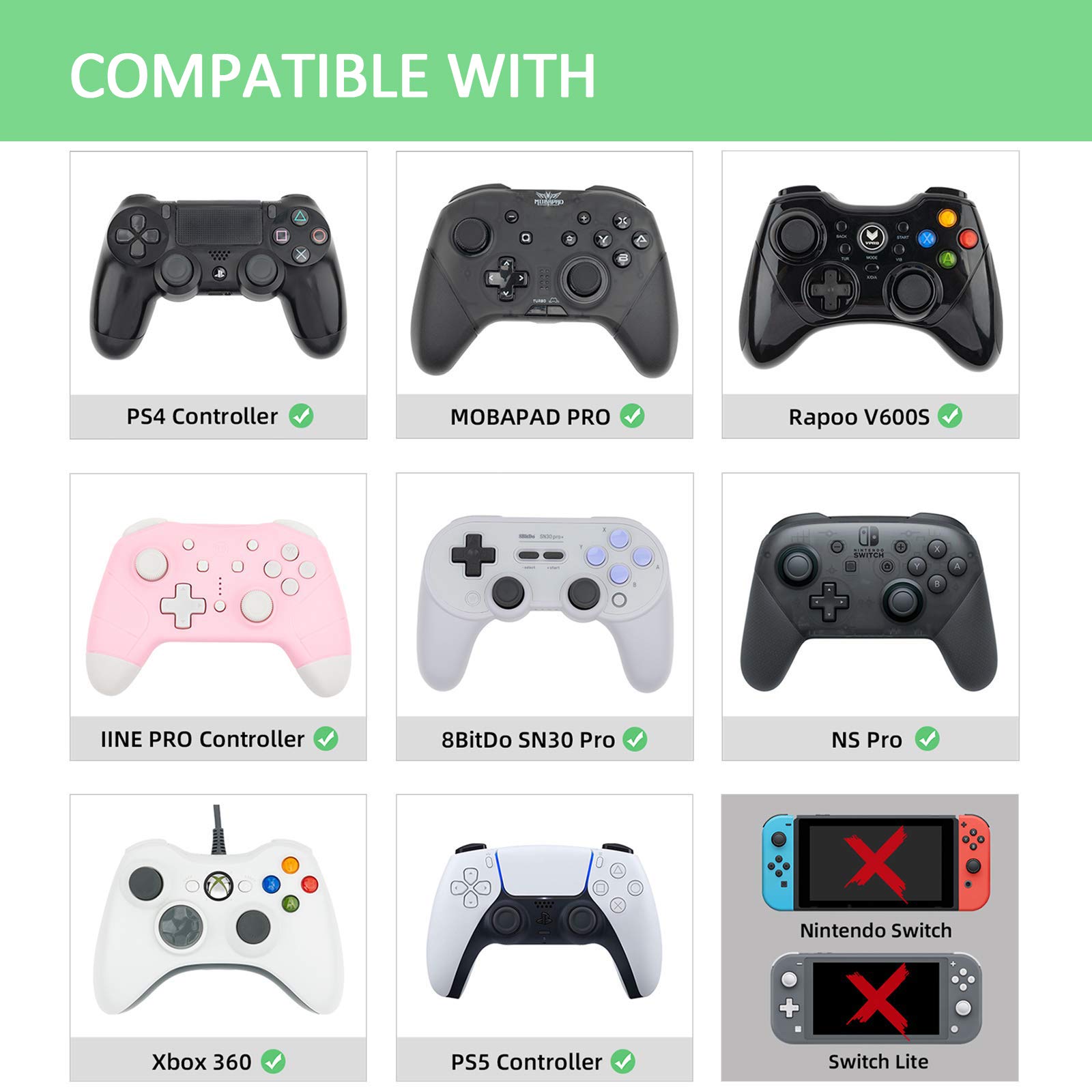4Pcs Analog Thumb Grip Stick Cover, Wireless Controllers Game Remote Joystick Cap, Fantastic Non-Slip Silicone Handle Protection Cover for PS5/PS4/Xbox one/360/Nintendo Switch PRO (4Pcs A)