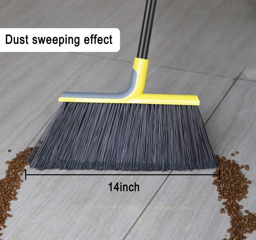 KeFanta Outdoor Broom for Floor Cleaning,58" Heavy-Duty Commercial Broom for Sweeping Concrete Courtyard Garage Patio Indoor Home Kitchen Office Lobby