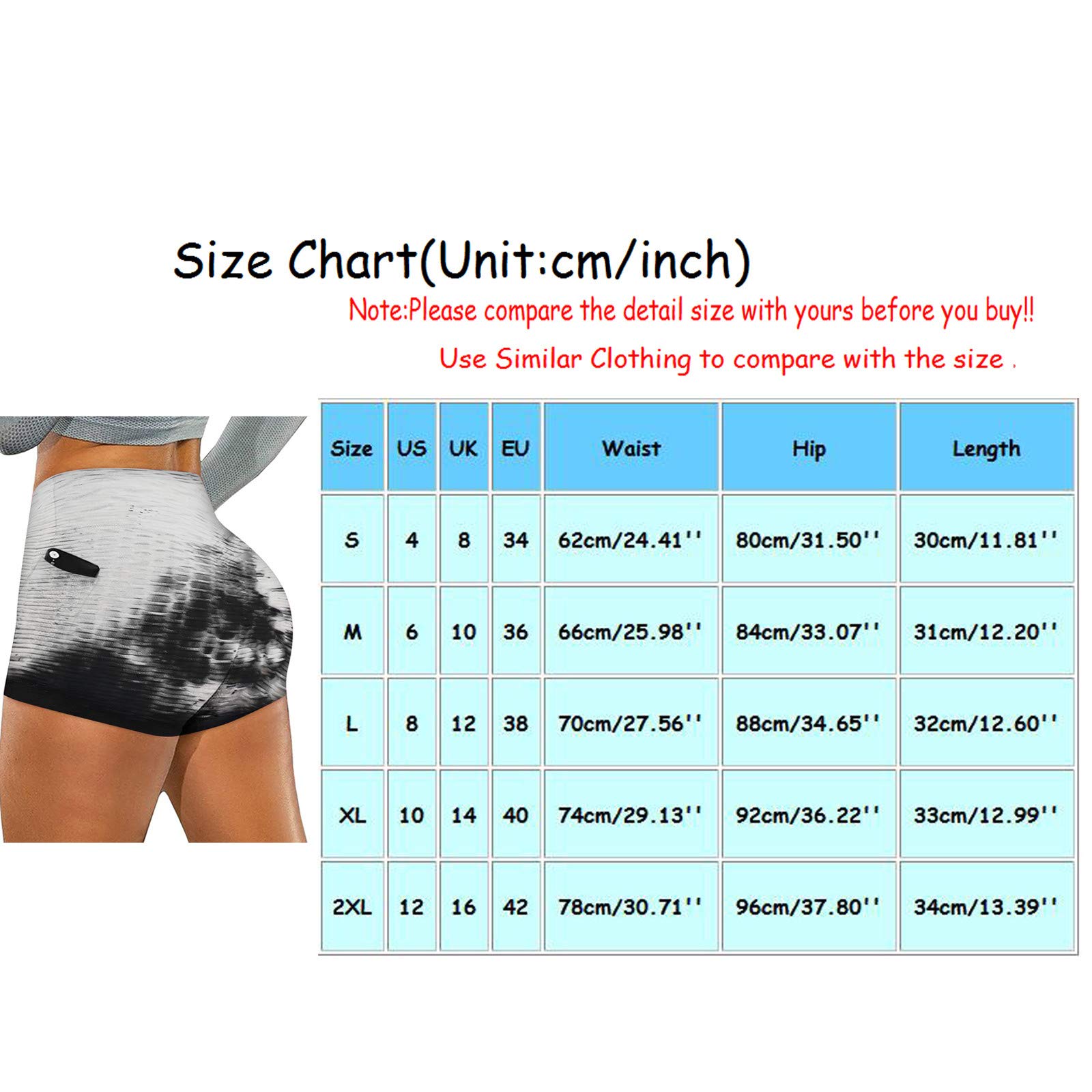 Bblulu Leggings for Women Butt Lift Tights with Pocket Scrunch Booty Lifting Workout Yoga Pants 2pcs Textured Yoga Shorts