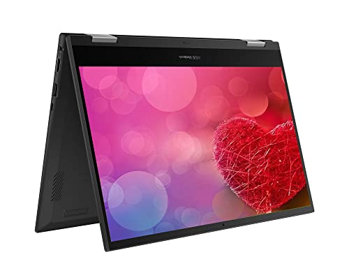ASUS VivoBook Go 2-in-1 Laptop, 14â HD Touch Flip Thin and Light Newest, Intel Celeron N4500, 4GB RAM, 64GB eMMC + 256GB PCIe SSD, NumberPad, Windows 11 S +GM Accessories