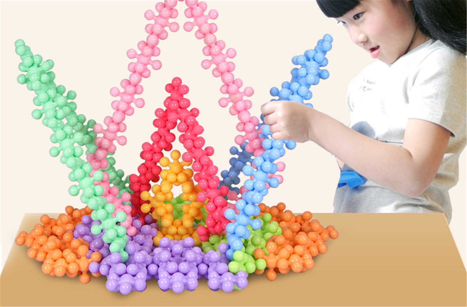 300 PCS STEM Building Blocks Educational Construction Engineering Set Building Discs Toys Sets Interlocking Creative Activities Blocks Kit for Kids Boys and Girls