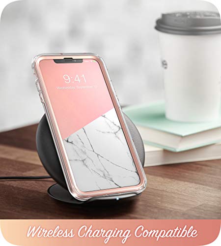 i-Blason Cosmo Full-Body Case for iPhone Xs/ iPhone X Case 2018 Release, Marble, 5.8"