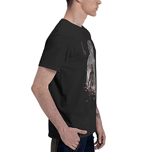 Anime Baki The Grappler Baki Hanma T Shirt Mens Summer Cotton Tee Comfort Crew Neck Short Sleeve T-Shirts Black