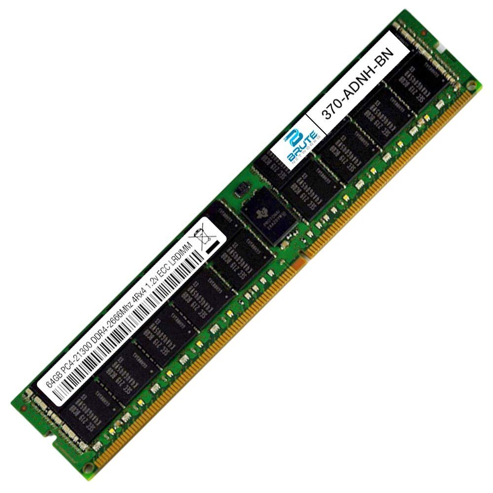 Brute Networks 370-ADNH-BN - 64GB DDR4-2666Mhz 4RX4 ECC LRDIMM (Compatible with OEM PN# 370-ADNH)