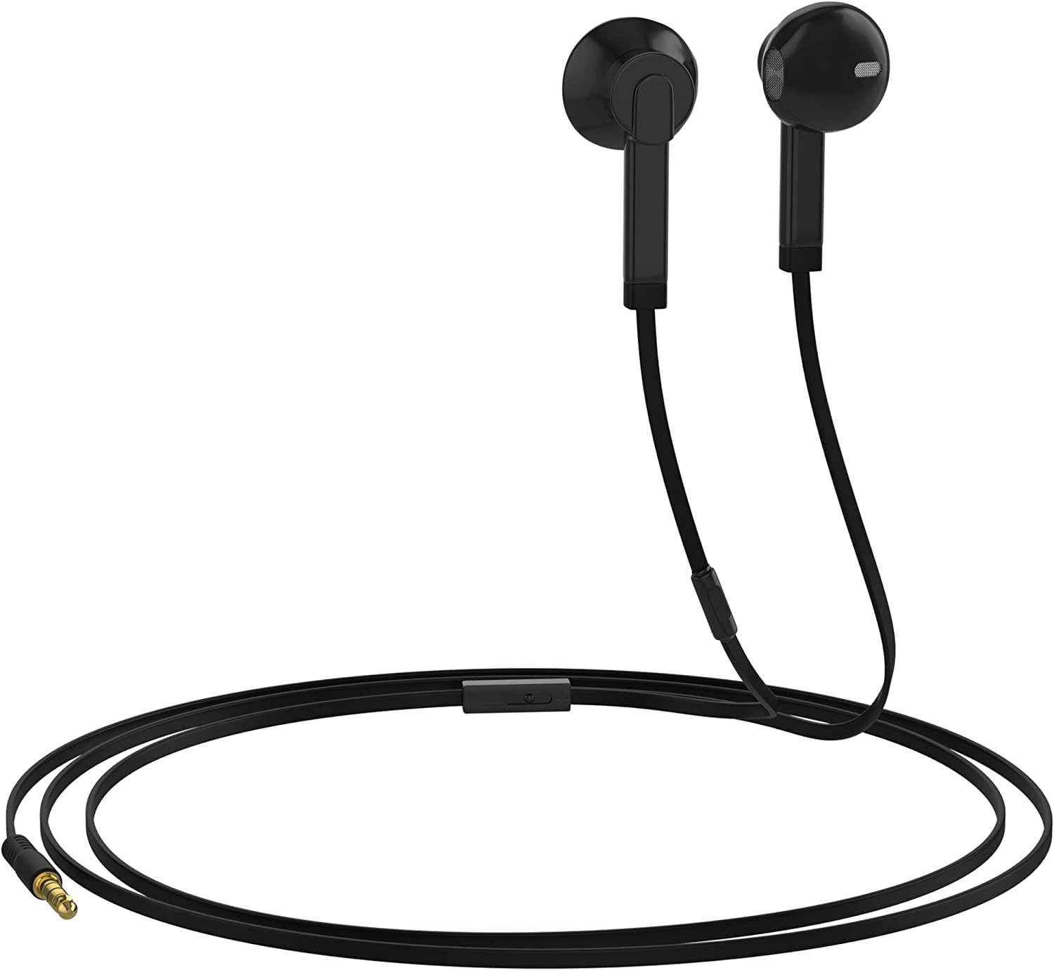 Headphones [3-Pack] Certified in-Ear Earbuds Earphones with Microphone Premium HD Stereo Headphones with Inline Control, Noise Isolating Earbud Headset, Corded, 3.5mm Audio Jack Devices (Black)
