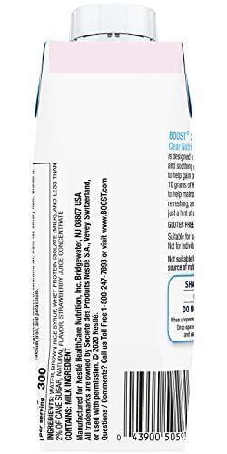 Boost Soothe Clear Nutritional Drink (Strawberry-kiwi, 8 Fl Oz (Pack of 12))