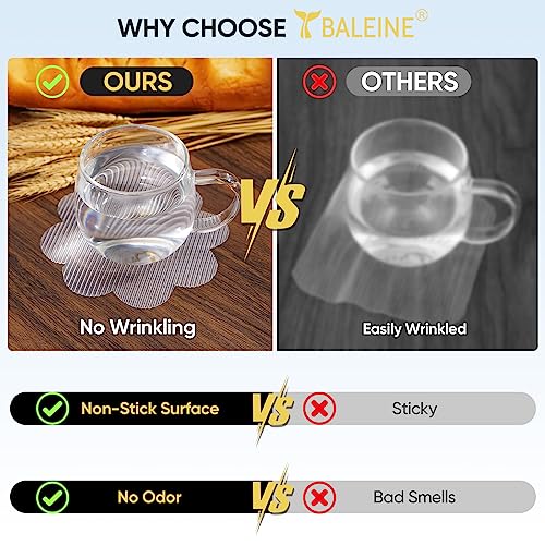 BALEINE Shelf Liner Drawer Liner, 12 in x 20 Ft BPA Free Cabinet Liner Non-Toxic Non-Slip Washable Oil Resistant Kitchen Liners (12''x20', 1 Roll)