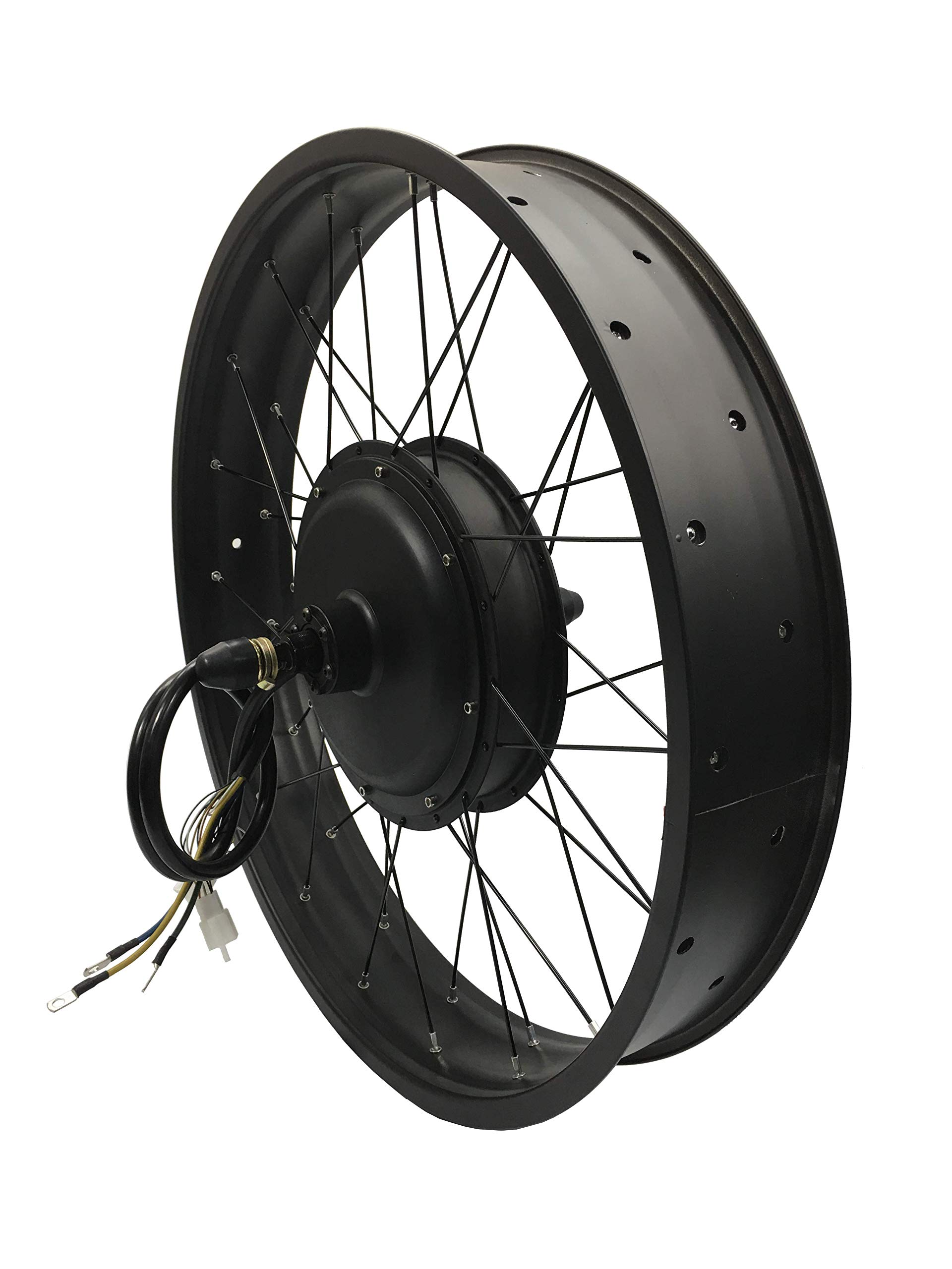 3000W Rear Wheel Electric Fat Bike Conversion Kit, 72V 80A Sabvoton Programmable Controller, 7-Speed Flywheel, Torque Arm (20 * 4.0 Rear)