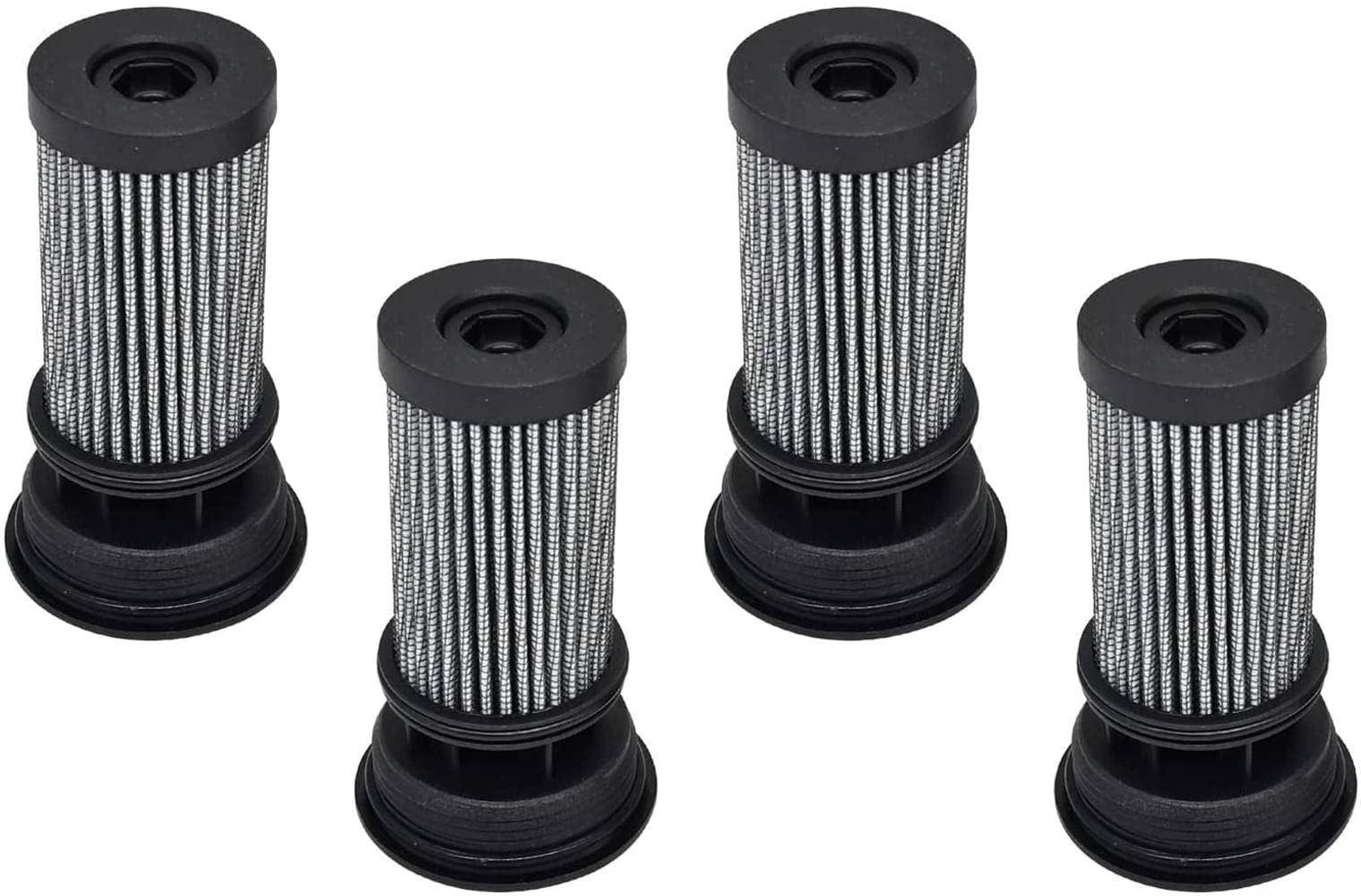 4Pcs Hydro Filters Element 15907 116-0164 117-0390 Compatible with Lazer Z AS E S X Series 48 52 60 72 Inch Compatible with HTE HTJ HTG Compatible with Toro Z Master G3 74901