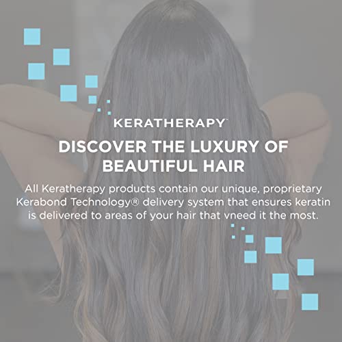 KERATHERAPY Keratin Infused Moisture Shampoo, 33.8 fl. oz., 1000 ml - Anti Frizz Moisture Shampoo for Oily Scalp and Dry Ends - Kerabond Technology, Aloe Vera, & Willow Bark - Sulfate & Paraben Free