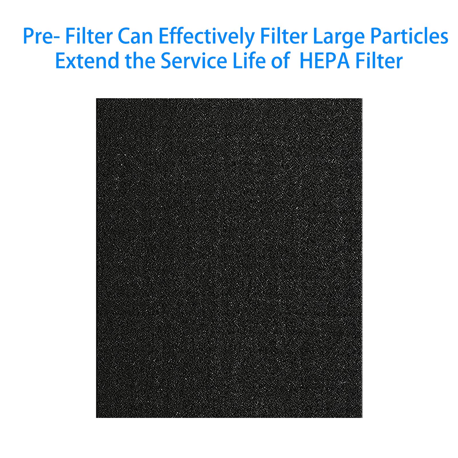 Bibolic AD3000 Replacement Filter Kit Fit for Series Air Purifier, Includes 1 True HEPA Filter, 2 Carbon Filters and 6 Extra Pre-Filters, Part ADF3001 ADF3002 + Pre-Filter