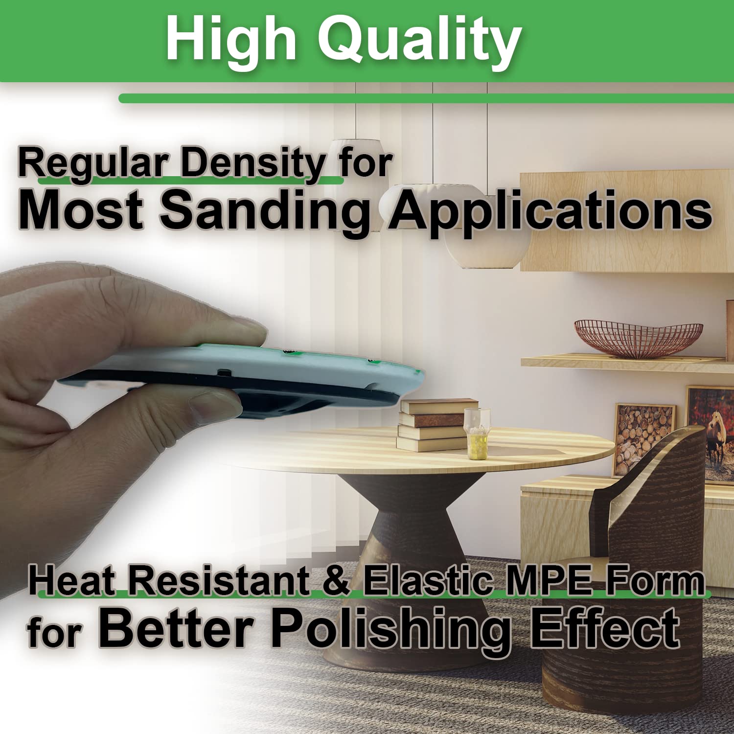 Upgraded 202460 6-Inch Hard Back-up Sanding Pad Compatible with ETS 150/3 EQ, ETS EC 150/5 EQ, ETS 150/3 EQ, ETS 150/5 EQ Sander, 17/48-Hole Disc, 1Pack
