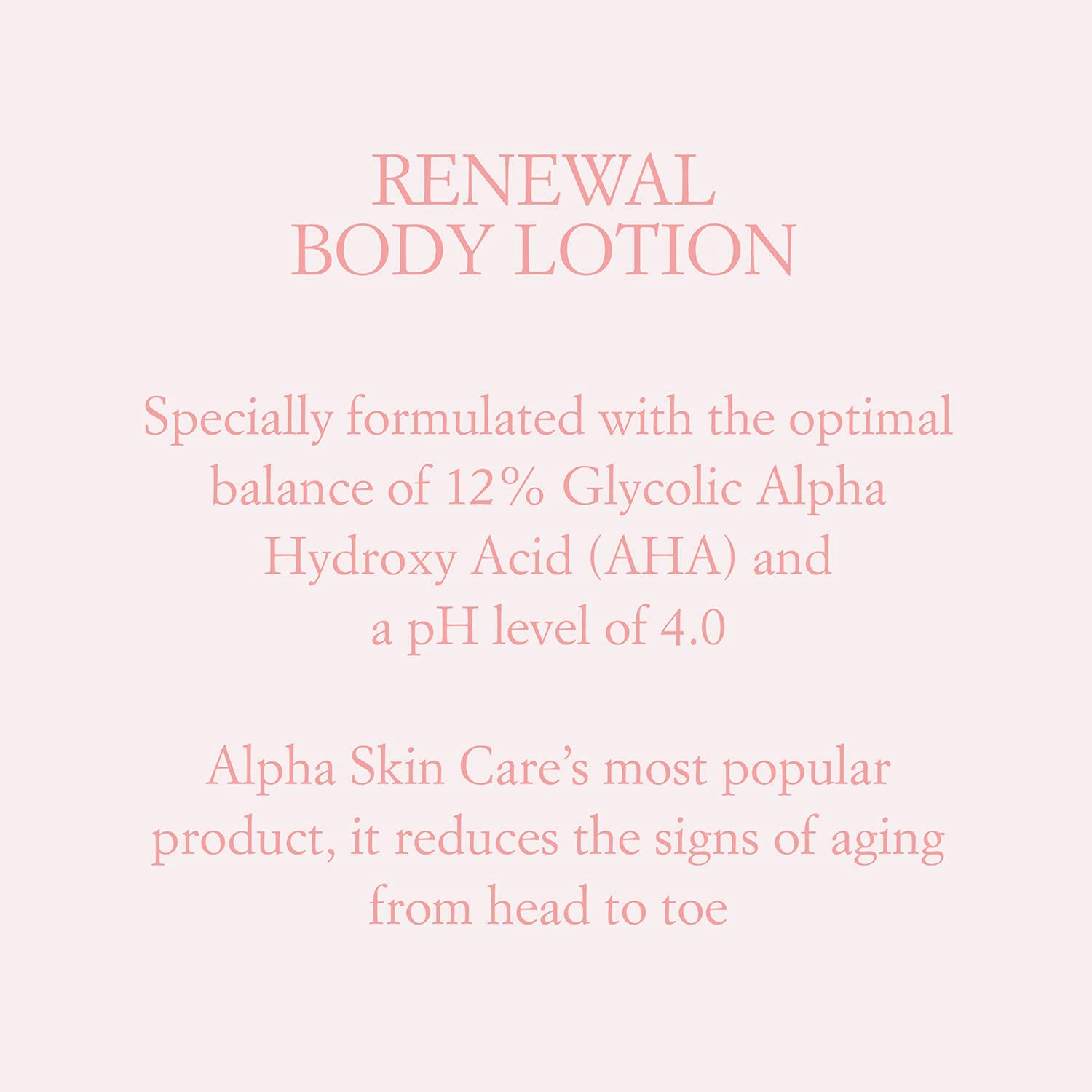 Alpha Skin Care Anti-Aging Moisturizing Body Wash with Glycolic Alpha Hydroxy Acid (12 oz) + Renewal Body Lotion with 12% Glycolic Alpha Hydroxy Acid (12 oz) Bundle