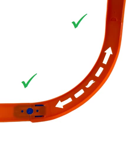 Hot Wheels Curve Tracks Expansion Packs ~ Includes 8 Curved Track Pieces & 4 Connectors ~ 10" Long