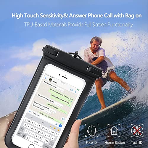BMHOLU Waterproof Phone Pouch (5) Brown