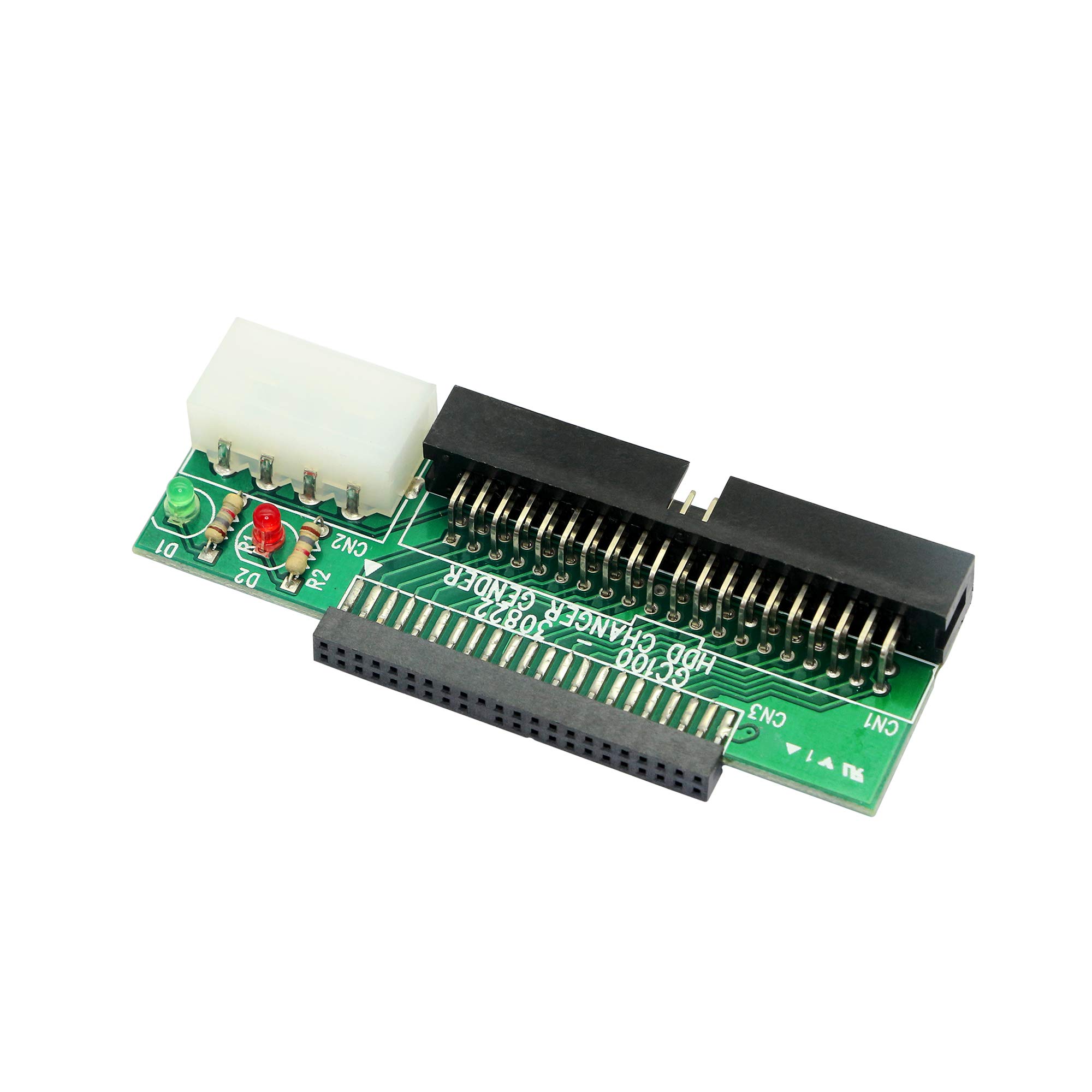 SinLoon 2.5 to 3.5 IDE Adapter,2.5 Inch 44 Pin Hard Disk Drive Laptop IDE to 40 Pin 3.5 Inch Desktop PC PATA Port Converter Card Adapter(IDE 2.5 to 3.5)