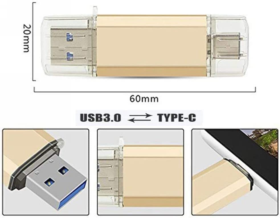 512GB USB C Flash Drive 2 in 1 OTG USB Thumb Drive, Memory Stick for Android Phones Tablets Laptops PCs iPads
