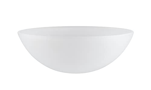 Aspen Creative 23518-11, Frosted Replacement Glass Shade for Medium Base Socket Torchiere Lamp, Swag Lamp and Pendant & Island Fixture, 10-3/8" Diameter x 3-7/8" Height
