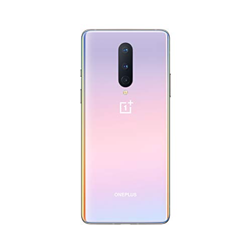 OnePlus 8 (5G) Dual-SIM IN2013 128GB/8GB RAM (GSM + CDMA) Factory Unlocked Android Smartphone (Interstellar Glow)- International Version