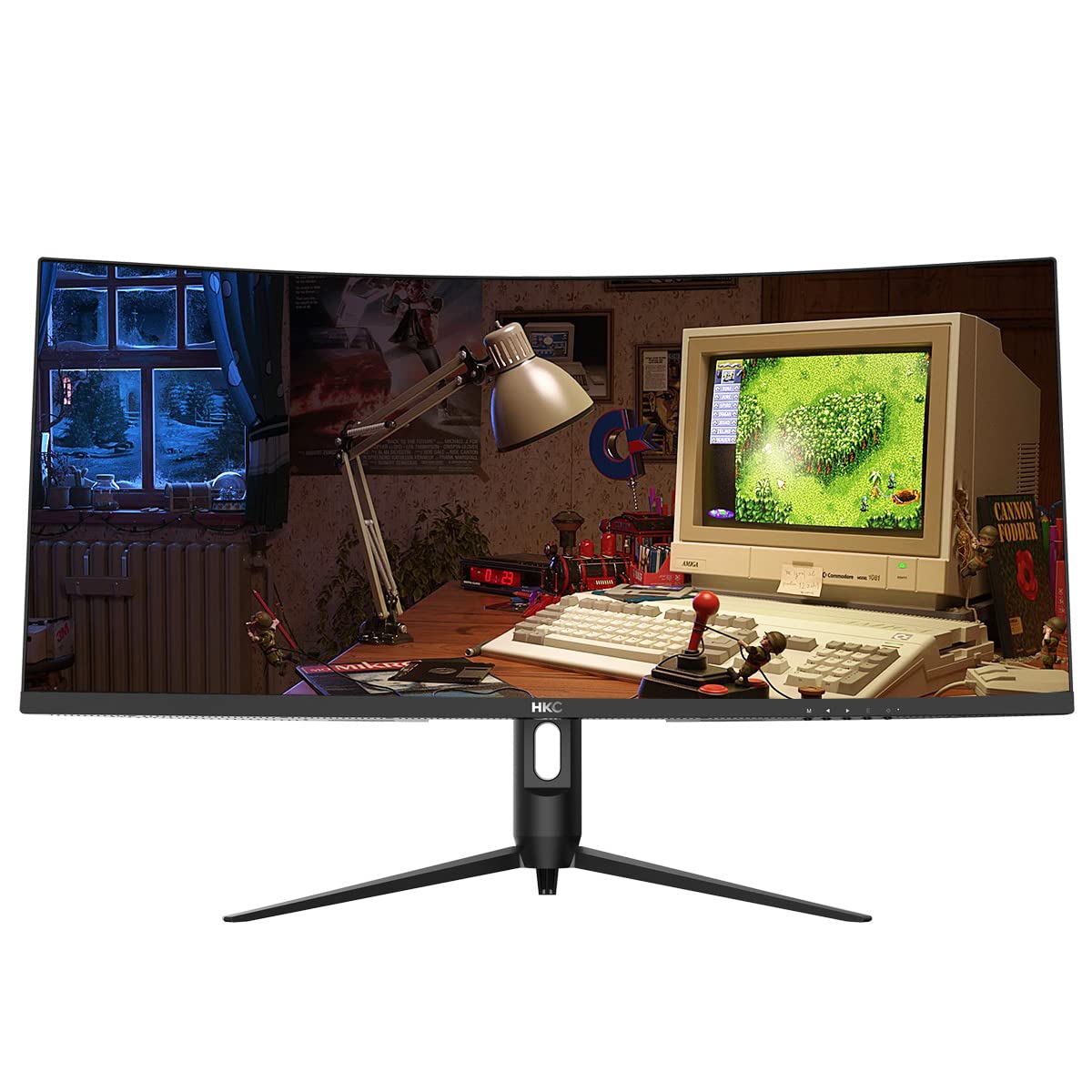 HKC 34 inch 4K(3440x1440P) Ultrawide 144Hz WQHD 21:9 Curved Gaming Monitor AMD FreeSync PIP Display 3 year warranty
