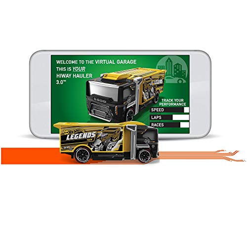 Hot Wheels id Vehicle HiWay Hauler 3.0 with Embedded NFC Chip, Uniquely Identifiable, 1:64 Scale, for Kids Ages 8 Years and Older