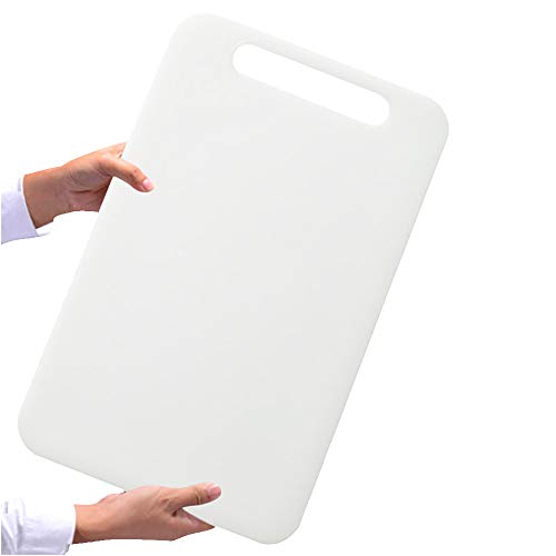 Super Leader Professional Plastic Cutting Board for Restaurants,Dishwasher Safe and BPA Free,1.27 x 17.8 x 0.4 Inch,White