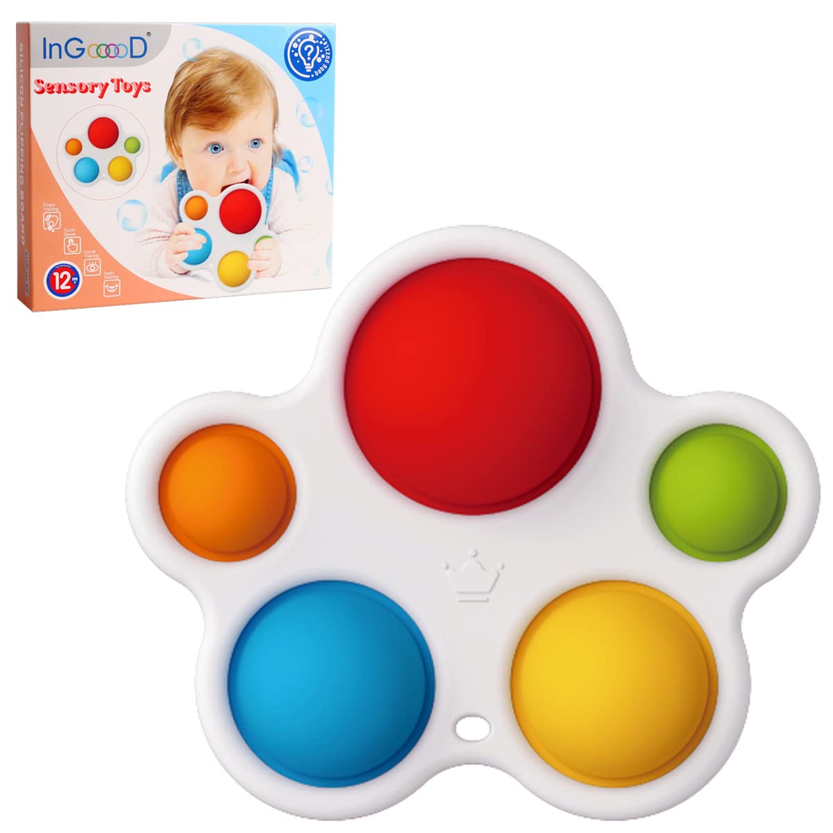 Baby Sensory Gifts for Babies and Toddlers, Early Educational Fidget Toy for Ages 6 Months and Up