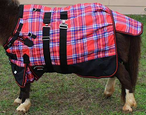 CHALLENGER 50" 600D Miniature Weanling Donkey Pony Horse Foal Winter Blanket Navy 51972B