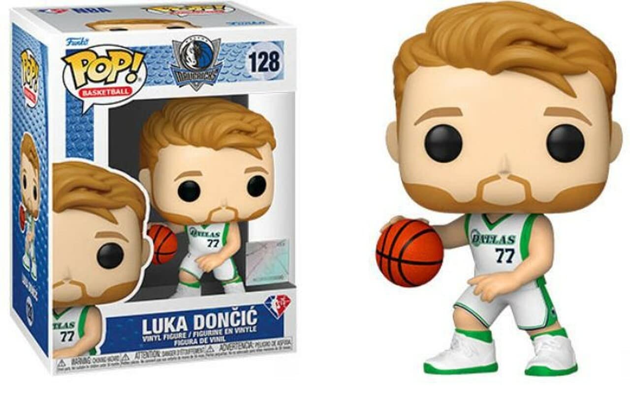 POP NBA: Mavericks - Luka Dončić (City Edition 2021) Funko Vinyl Figure (Bundled with Compatible Box Protector Case)
