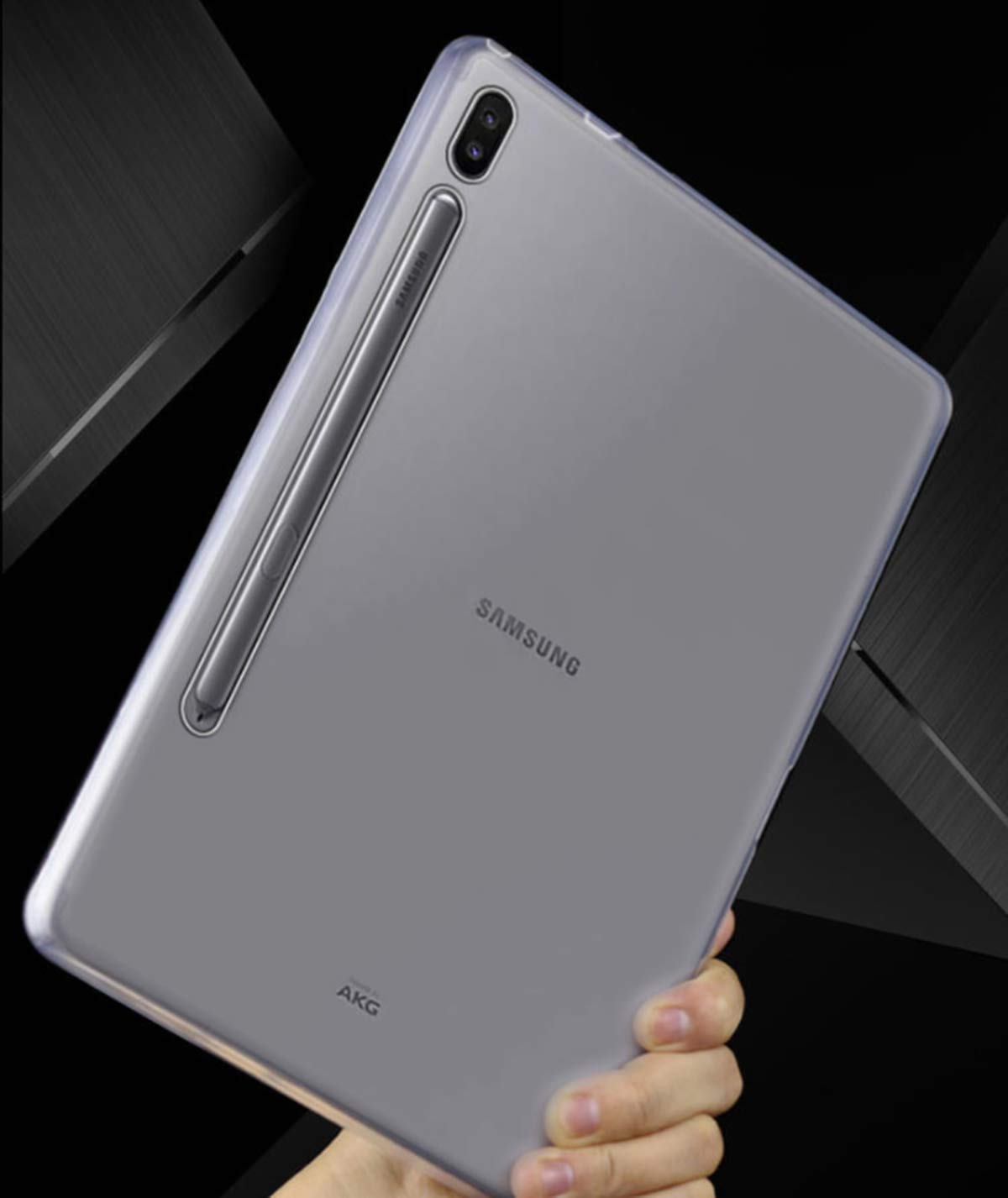 iCoverCase Compatible with Samsung Galaxy Tab S6 10.5 Inch T860/T865 Case, Lightweight Matte Translucent TPU Clear Case -Frosted Clear
