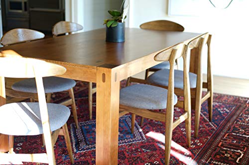 Posh Pollen Furniture, Bethley Solid Wood Dining Table, Brown