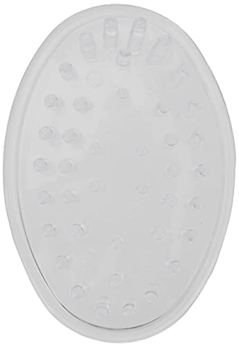 iDesign Plastic Soap Dish, Soap Saver, and Kitchen Sponge Holder - Set of 3, 0.75β x 3.25β x 4.75β, Clear