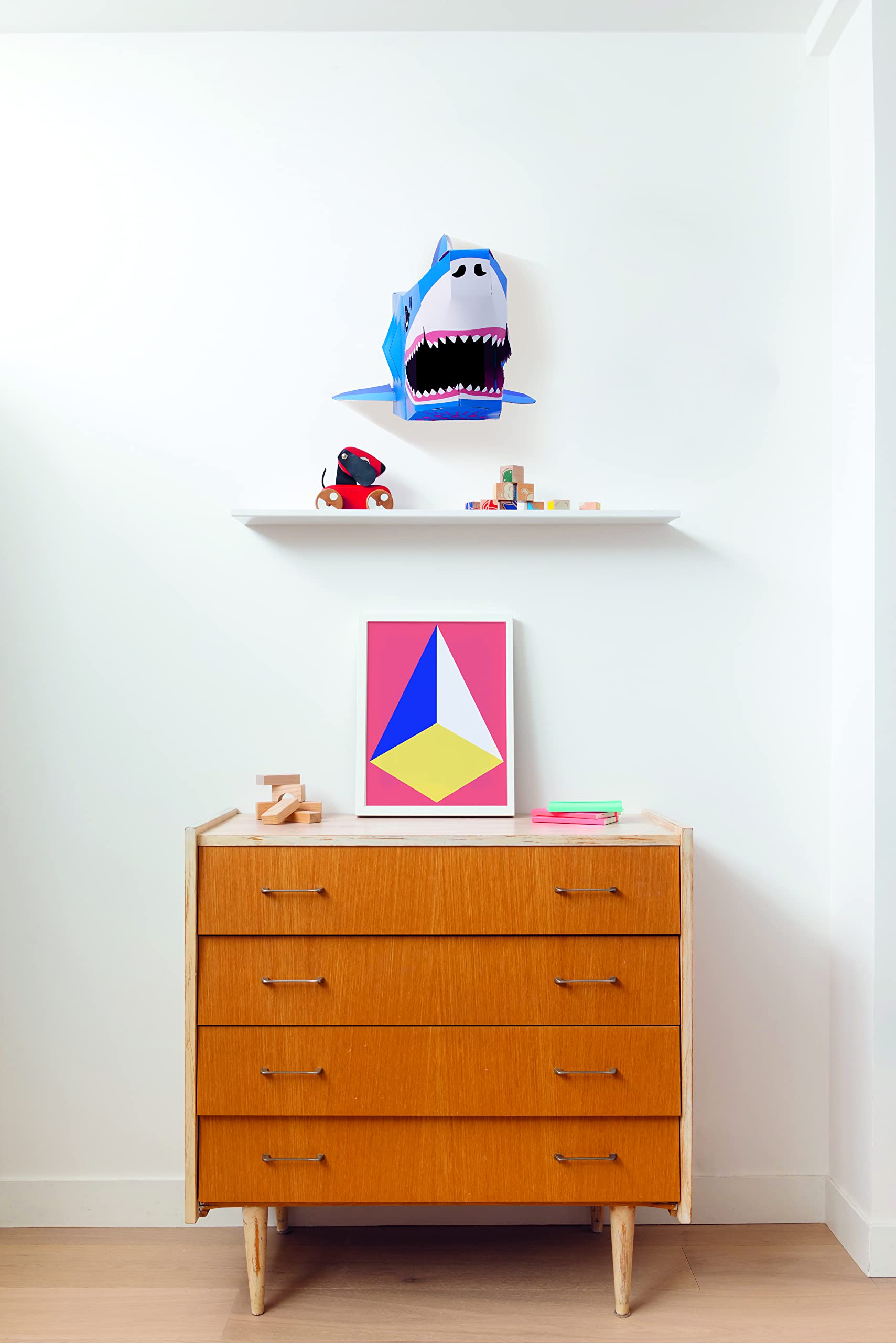 Omy 3D Shark Mask Craft Kit, Arts and Craft DIY Creative Mask Kit for Kids