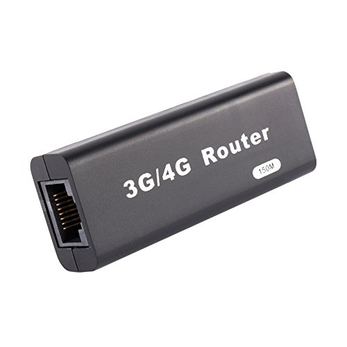 3G 4G Mini Wireless Portable WiFi Router, 3G/4G WiFi WLAN Hotspot 150Mbps RJ45 USB Wireless Router for Most WiFi Device with USB for Computers and Phones