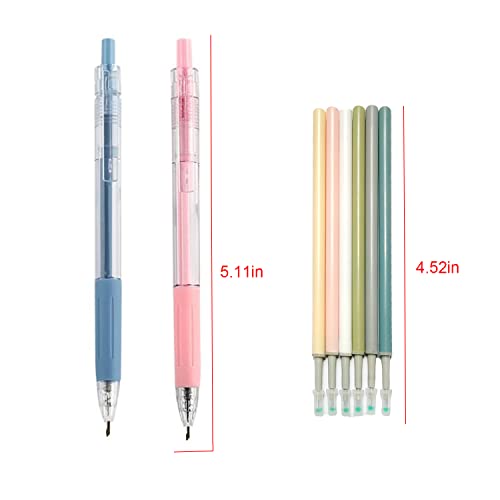 6pcs Knife Pens Craft Cutting Tools with BONUS 6pcs Refillable Tungsten Steel Cutter Head Refills, Retractable Craft Knife Pens Carving Pen Knife for DIY Drawing Scrapbooking Tools.