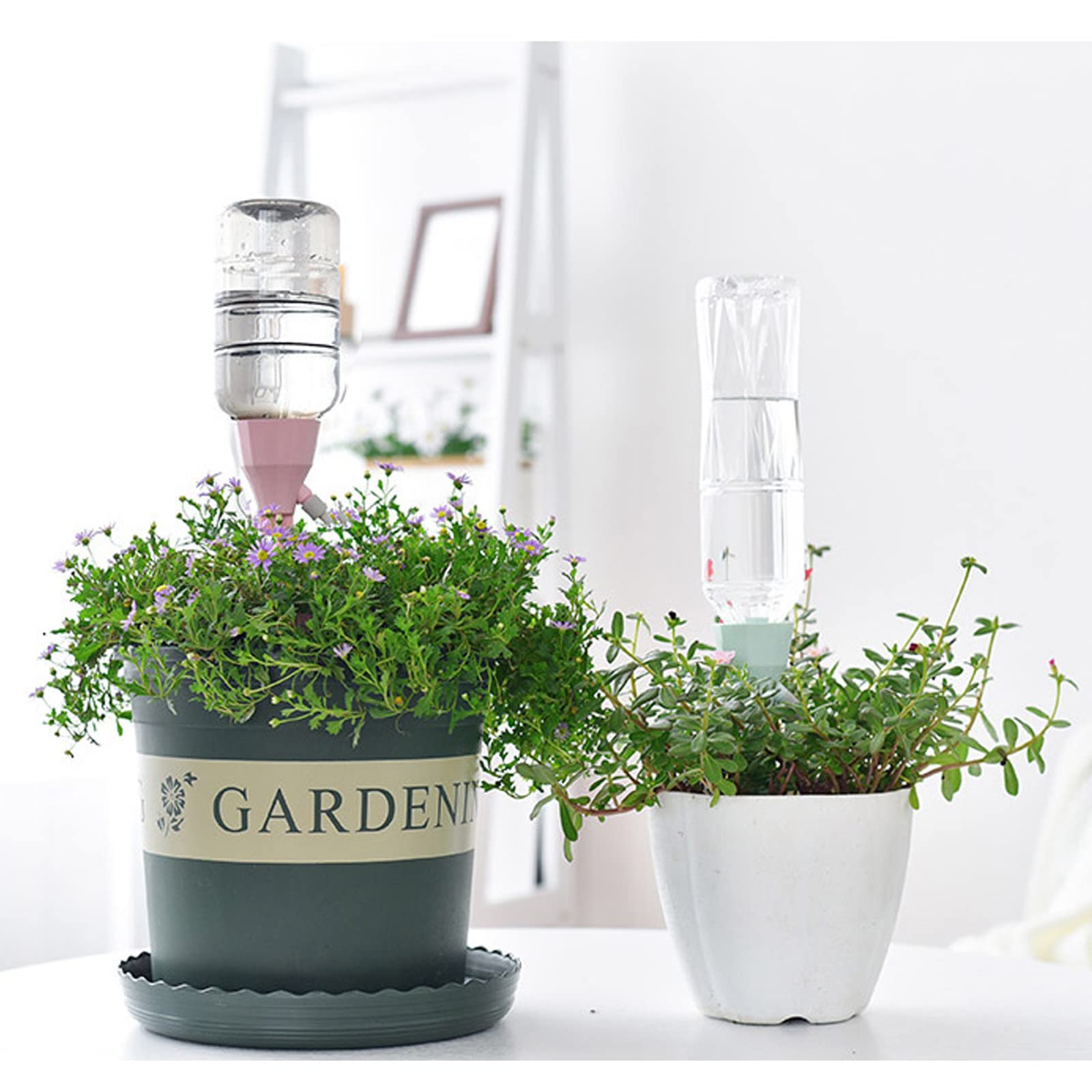 Adjustable Self Watering Spikes Planter Insert Stakes Automatic for Garden Potted Plant Drip Irrigation Device with Slow Release Control Indoor Outdoor Vacation While Away Set of 12